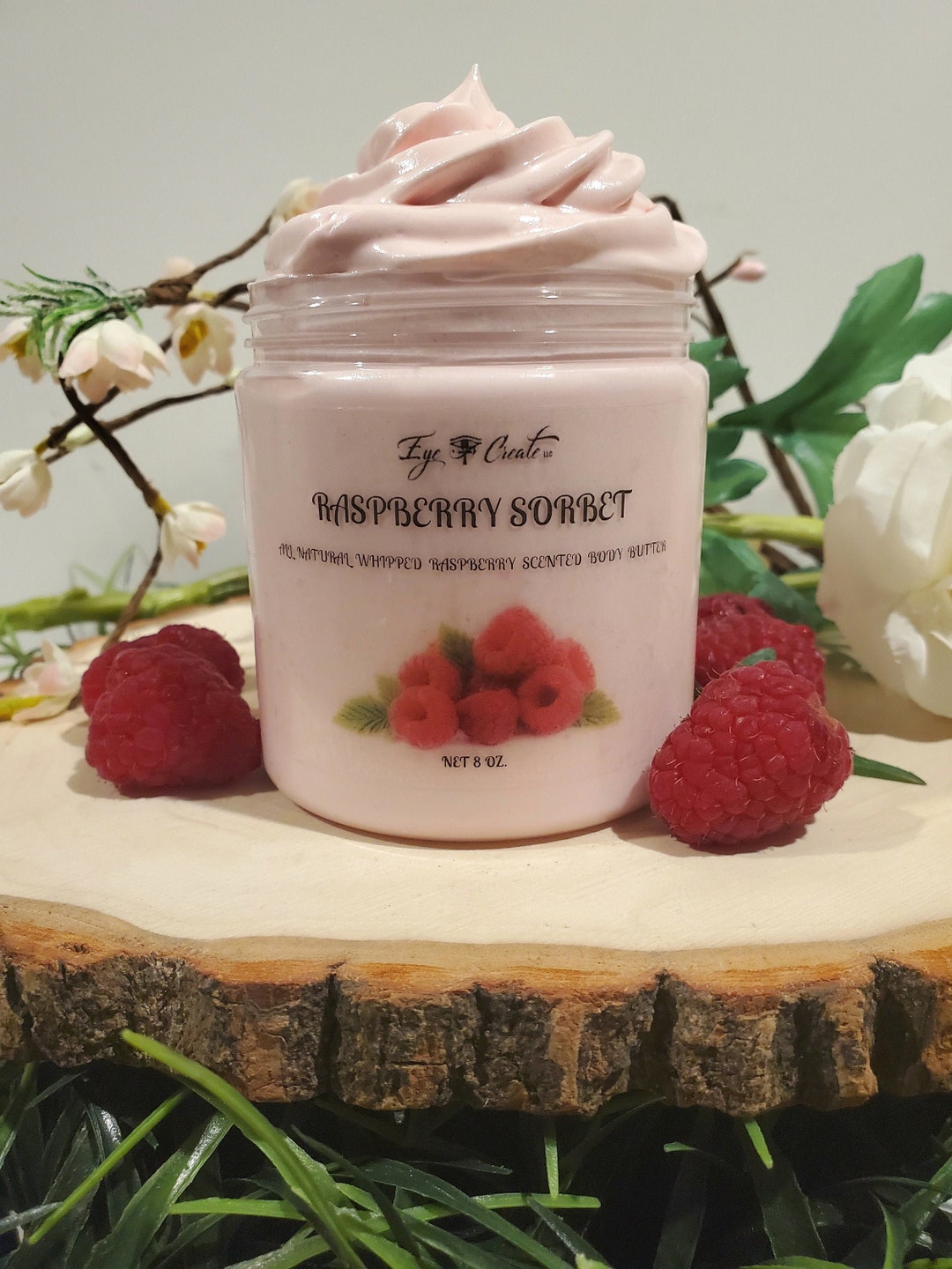 Raspberry Sorbet Body Butter: Vegan, Handmade, Long Lasting Fragrance ...