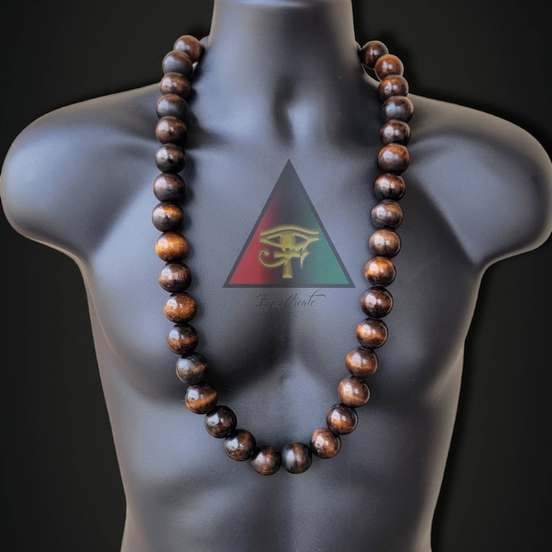 Wooden Bead Necklace - Etsy