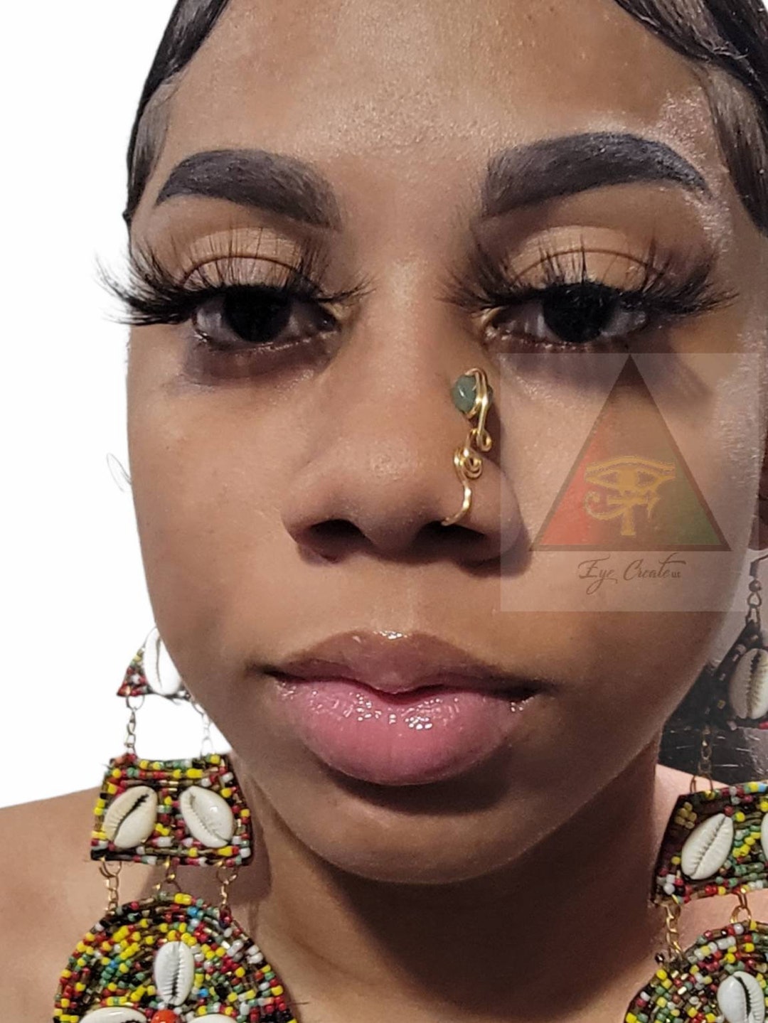 Amara Crystal Nose Cuff Gemstone Nose Cuff No Piercing Needed Crystal ...