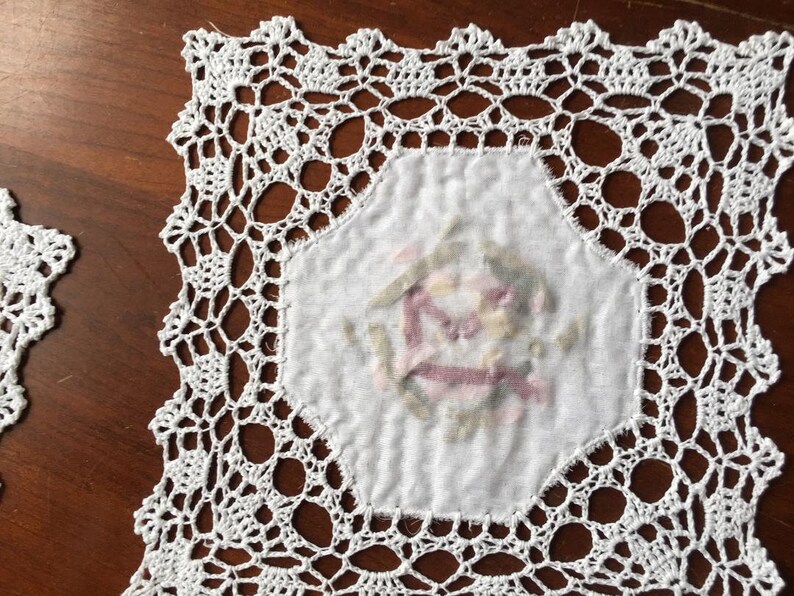 6 Pieces 10" Square Crochet Lace Doily 100 % COTTON - Etsy