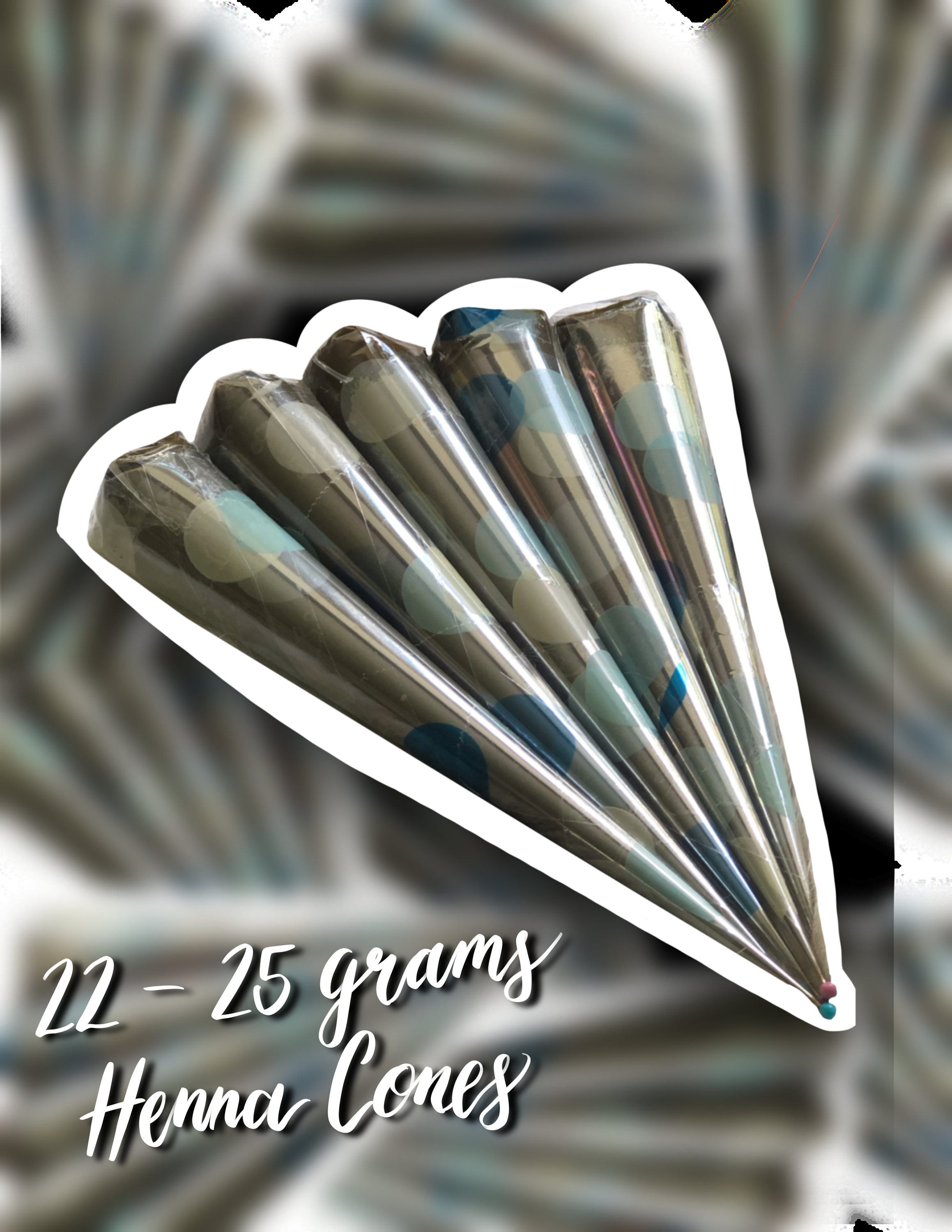 FRESH HENNA CONES - 25 Grams Organic Henna - Organic Mehndi Cones ...
