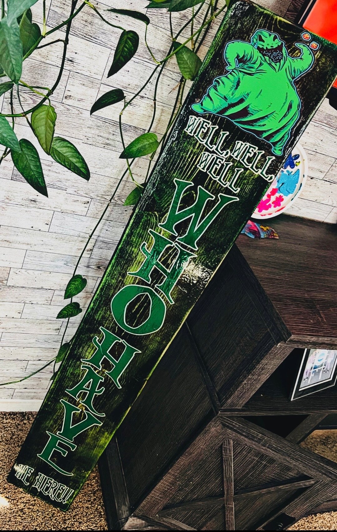 Oogie Boogie Porch Sign - Etsy