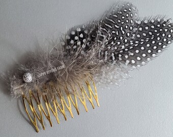 Feather Hair Comb - Etsy