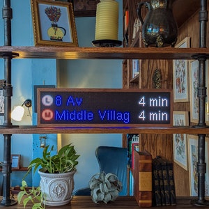 NYC Realtime Subway Clock - Etsy