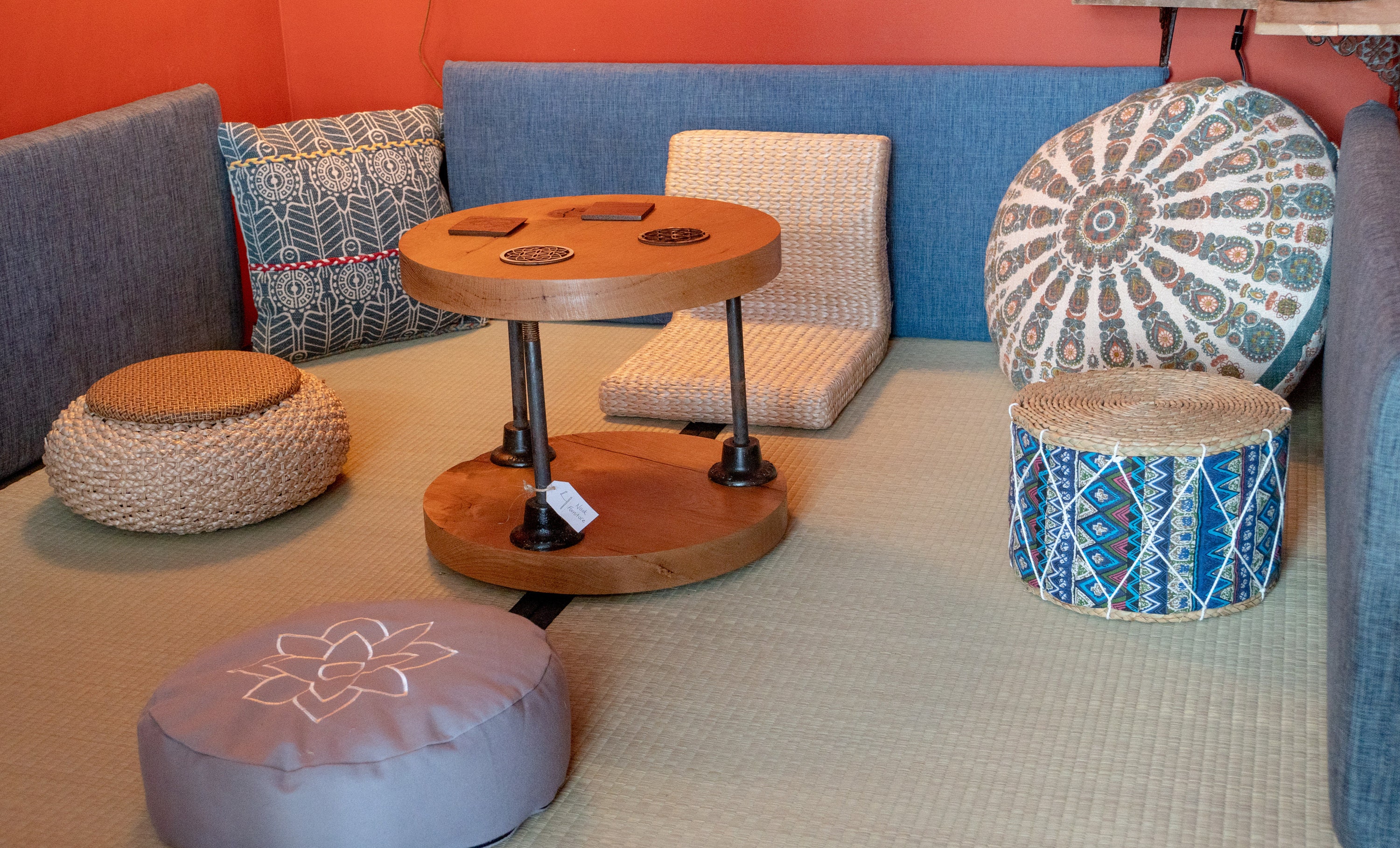 Zen Coffee Table Reclaimed Cast Iron & Hardwood - Etsy