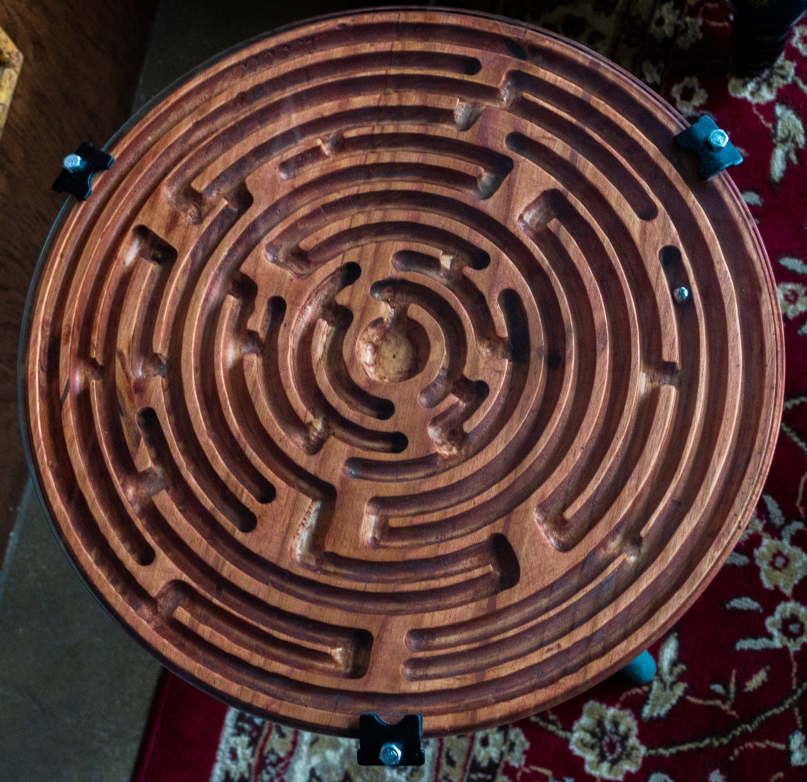 Marble Maze Table Circular Labyrinth Game With Magnet - Etsy