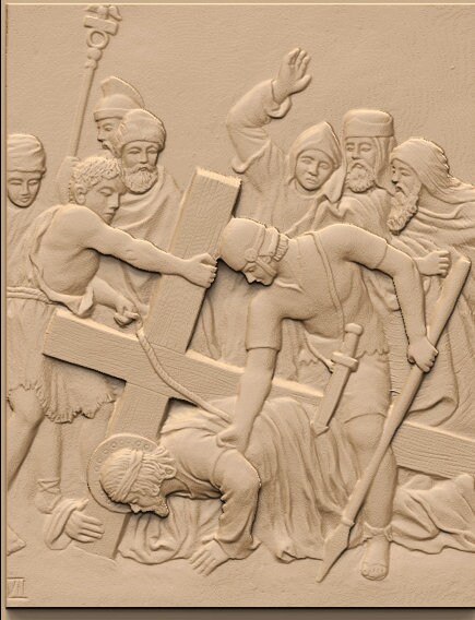 Stations of the Cross 3D STL Model, CNC Router Carving (15 Files) - Etsy