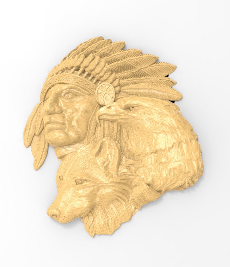 Indian 3d STL Model for CNC Router Relief Artcam Aspire Engraver ...