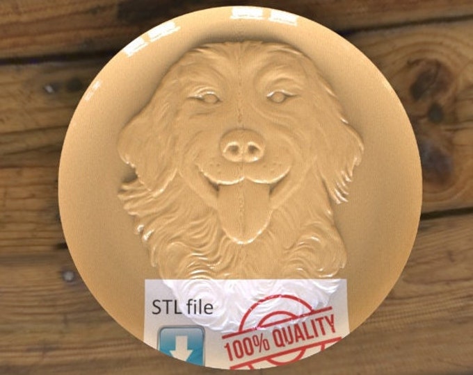 3D STL File for CNC - Dog Head V3 - Etsy Canada