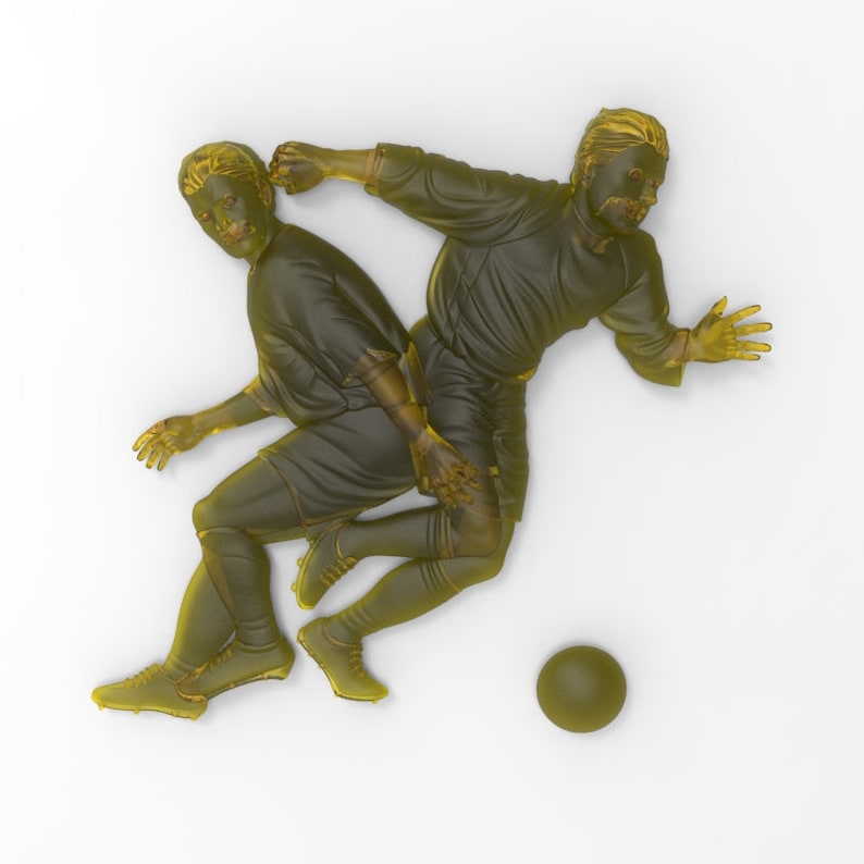 Football Players 3d STL Model for CNC Router Relief Artcam Aspire ...