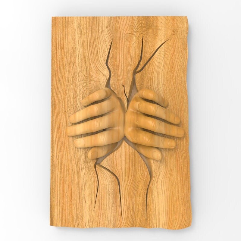 Open Hands 3d STL Model for CNC Router Relief Artcam Aspire Engraver ...