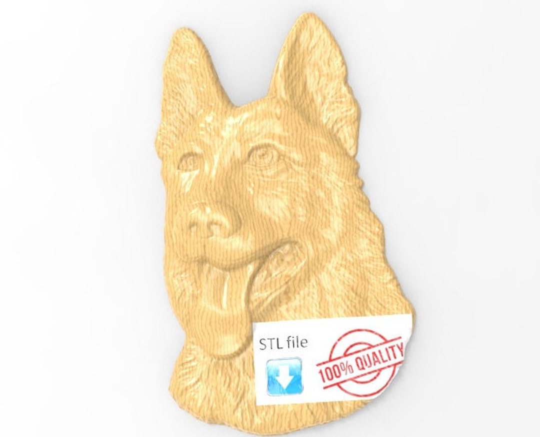 Dog 3d STL Model for CNC Router Relief Artcam Aspire Engraver Carving ...