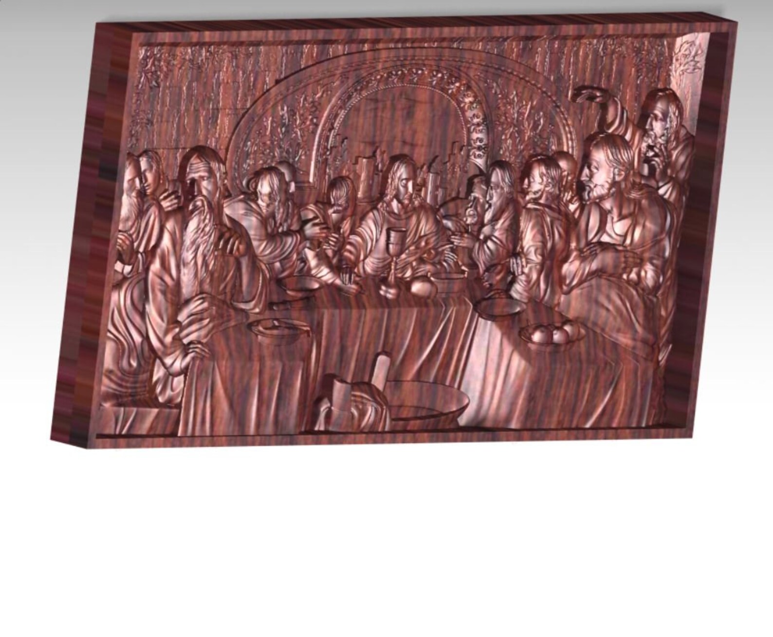 The Last Supper 3d STL Model for CNC Router Relief Artcam - Etsy