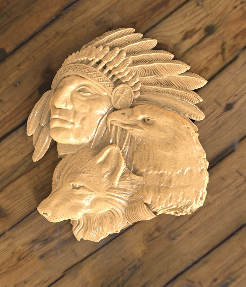 Indian 3d STL Model for CNC Router Relief Artcam Aspire Engraver ...