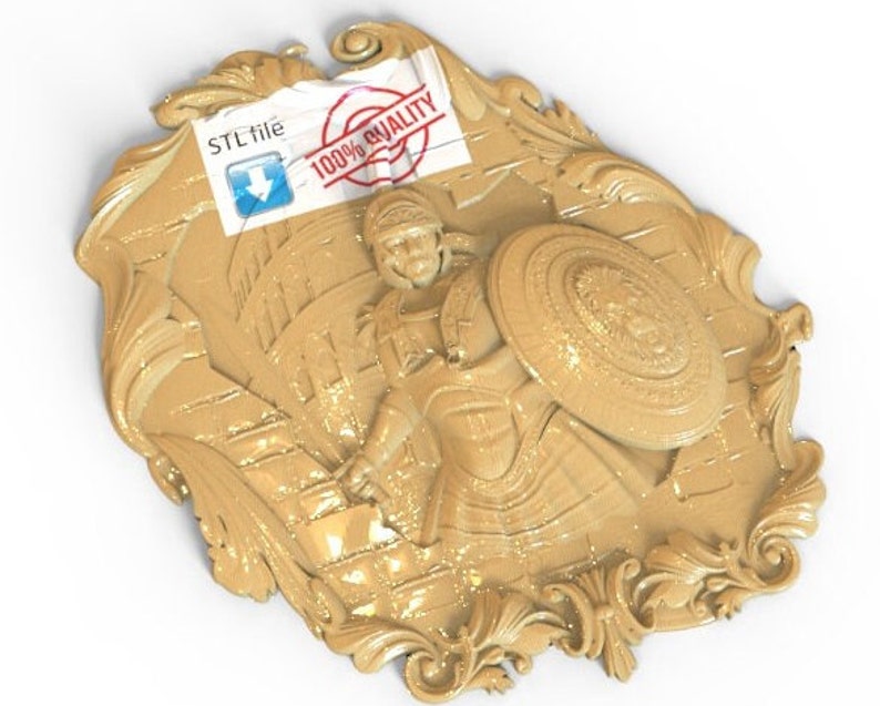 Gladiator 3d STL Model for CNC Router Relief Artcam Aspire Engraver ...