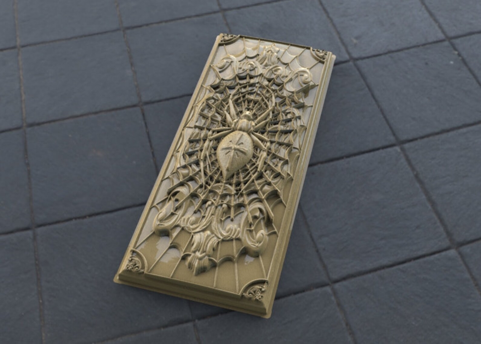 Spider 3d STL Model for CNC Router Relief Artcam Aspire Engraver ...