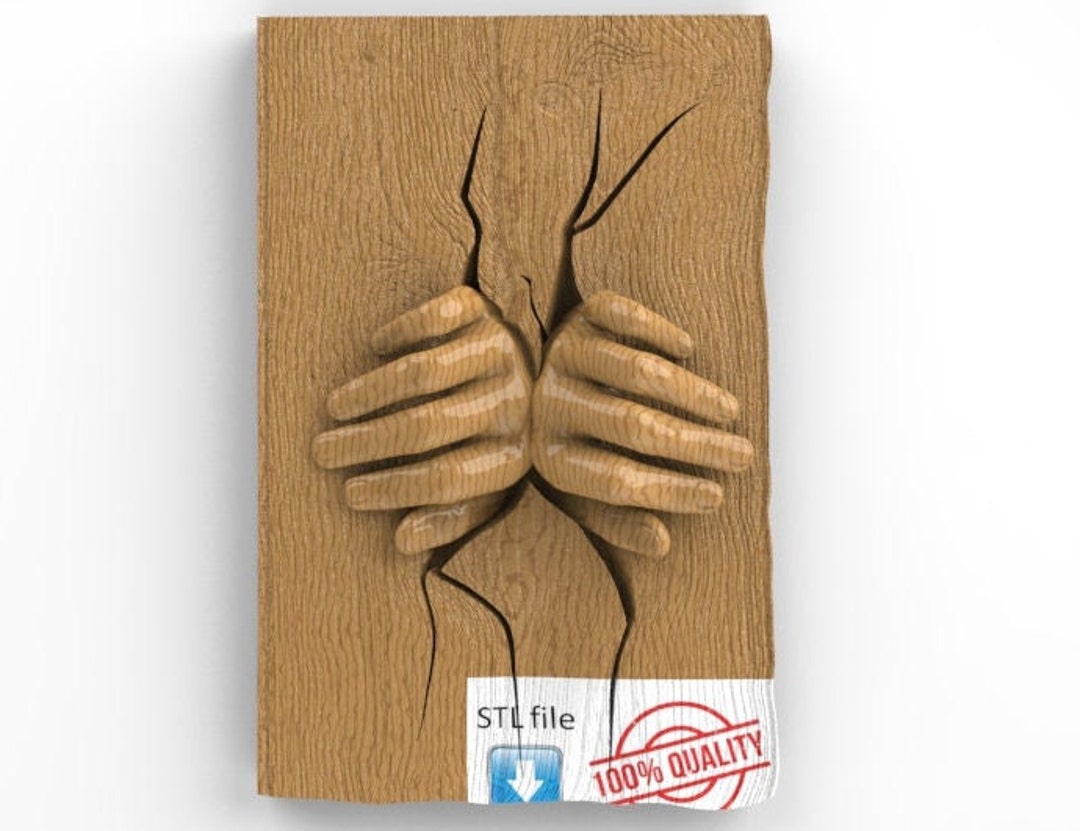 Open Hands 3d STL Model for CNC Router Relief Artcam Aspire Engraver ...