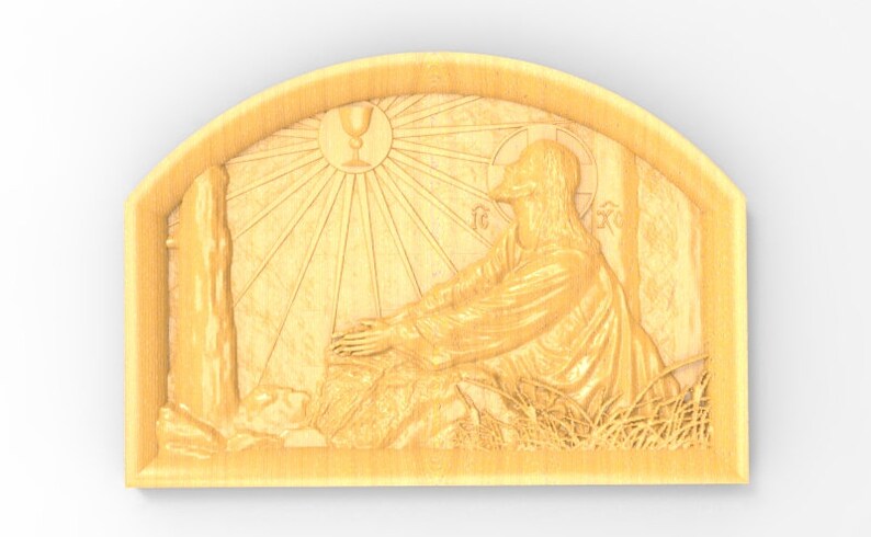Prayer to God 3d STL Model for CNC Router Relief Artcam Aspire Engraver ...