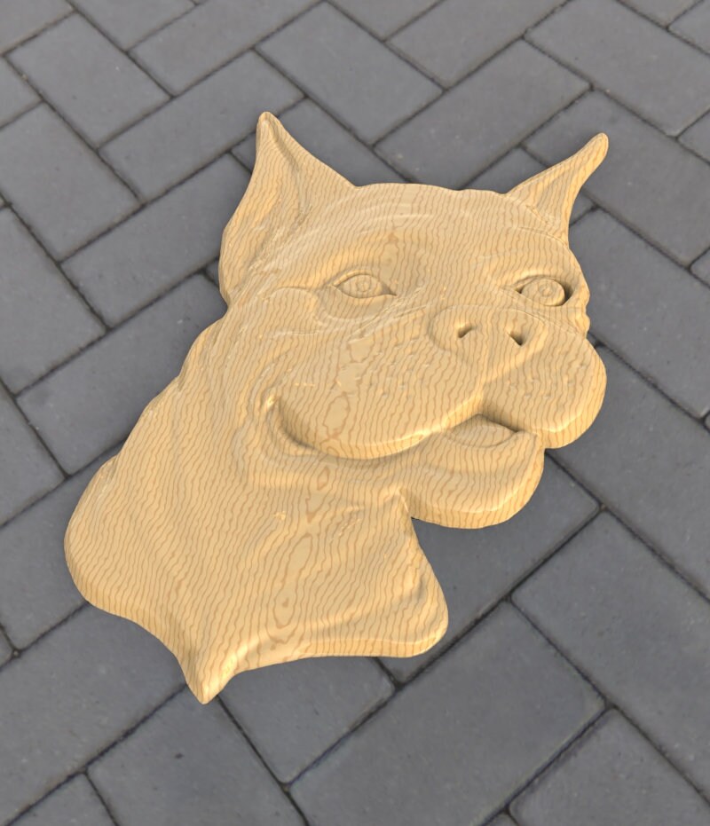 Boxer 3d STL Model for CNC Router Relief Artcam Aspire Engraver Carving ...