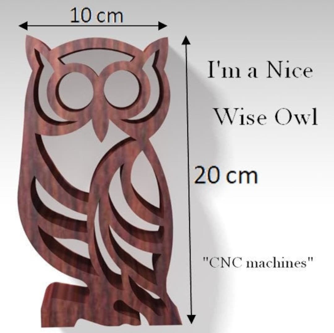 Nice Wise Owl 3d STL Model for CNC Router Relief Artcam Aspire Engraver ...