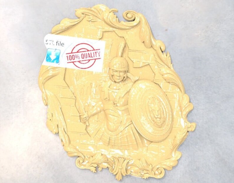 Gladiator 3d STL Model for CNC Router Relief Artcam Aspire Engraver ...