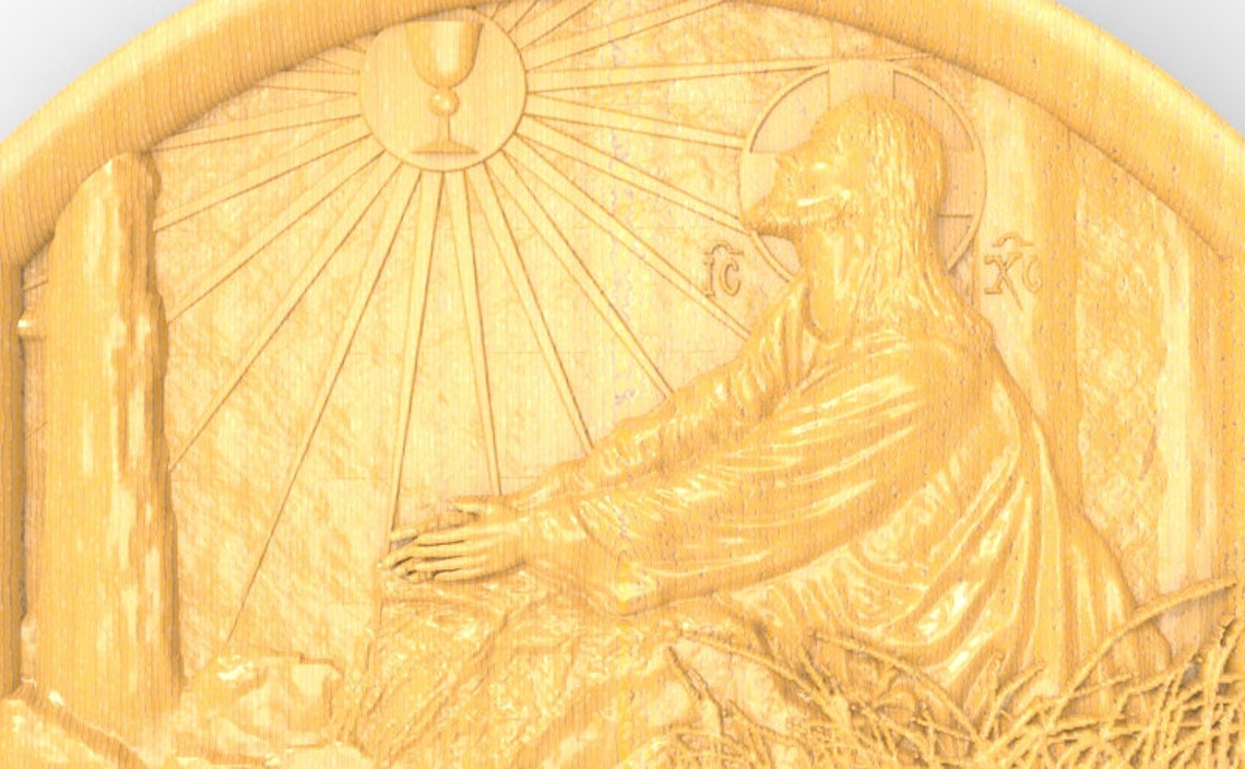 Prayer to God 3d STL Model for CNC Router Relief Artcam Aspire Engraver ...