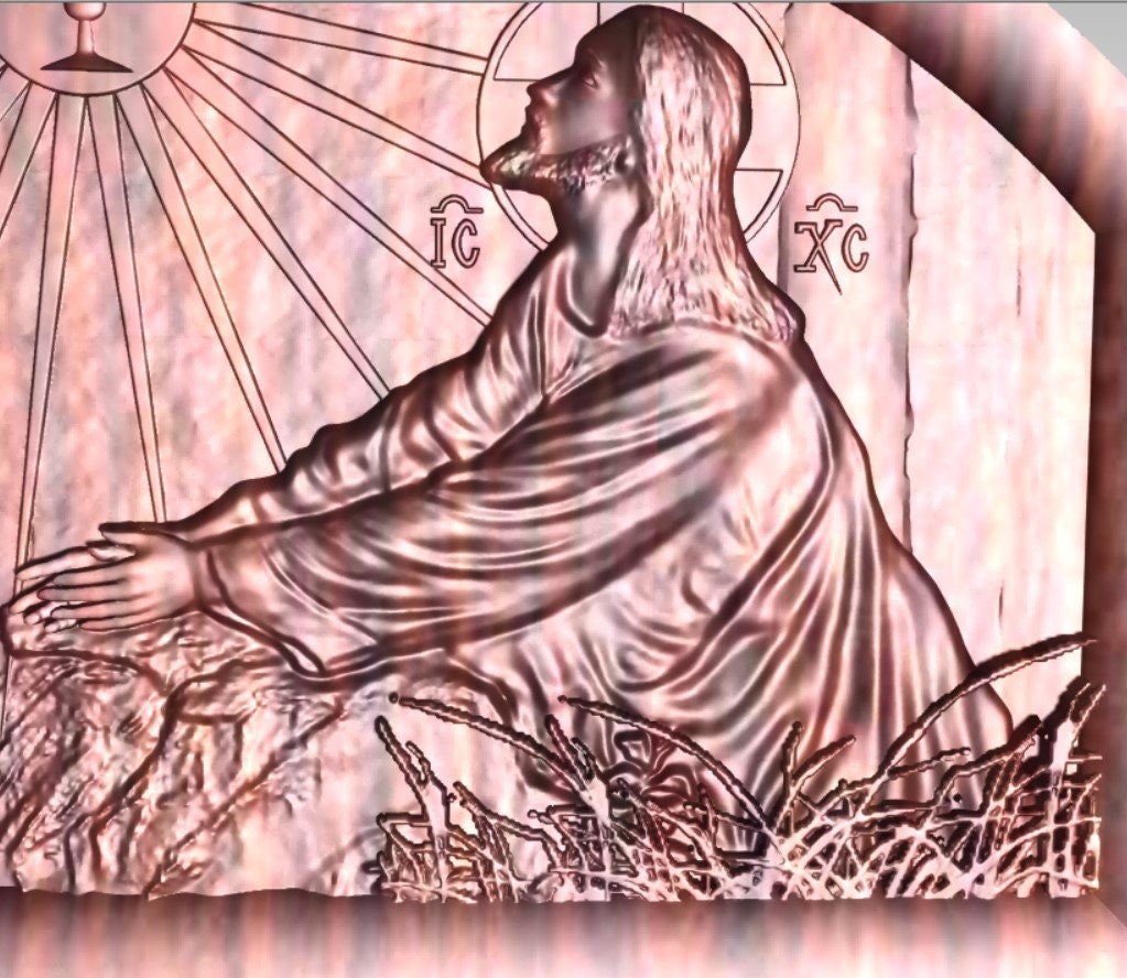 Prayer to God 3d STL Model for CNC Router Relief Artcam Aspire Engraver ...