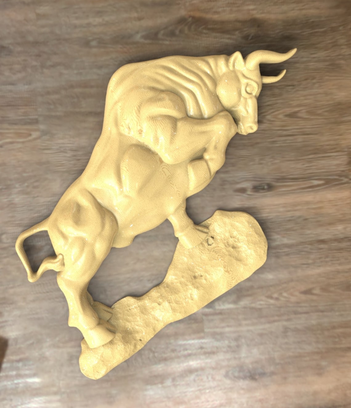 Attacking Bull 3d STL Model for CNC Router Relief Artcam Aspire ...