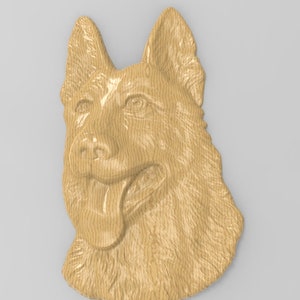 Dog 3d STL Model for CNC Router Relief Artcam Aspire Engraver Carving ...