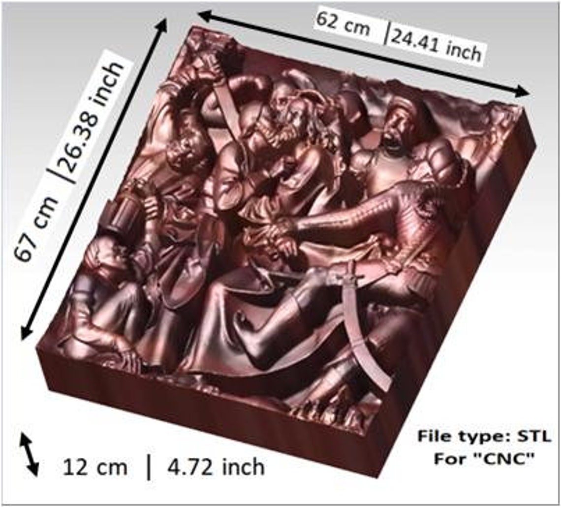 Kiss of Judas 3D STL Model, CNC Router Carving - Etsy