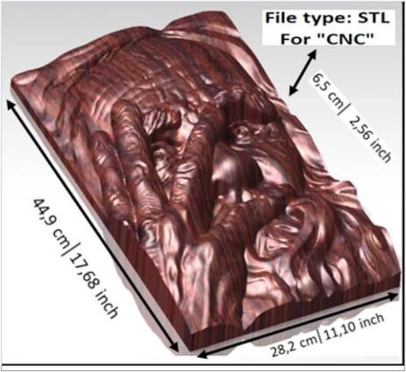 Buy Old Man 3d STL Model for CNC Router Relief Artcam Aspire Engraver ...