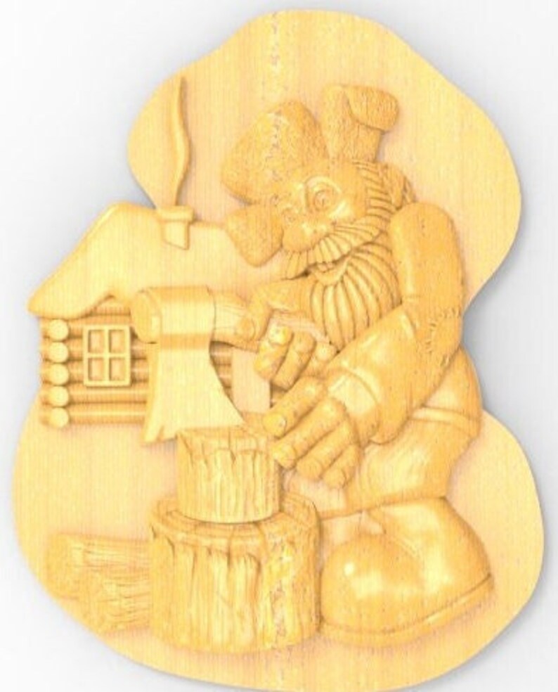 Cutting Man 3d STL Model for CNC Router Relief Artcam Aspire - Etsy