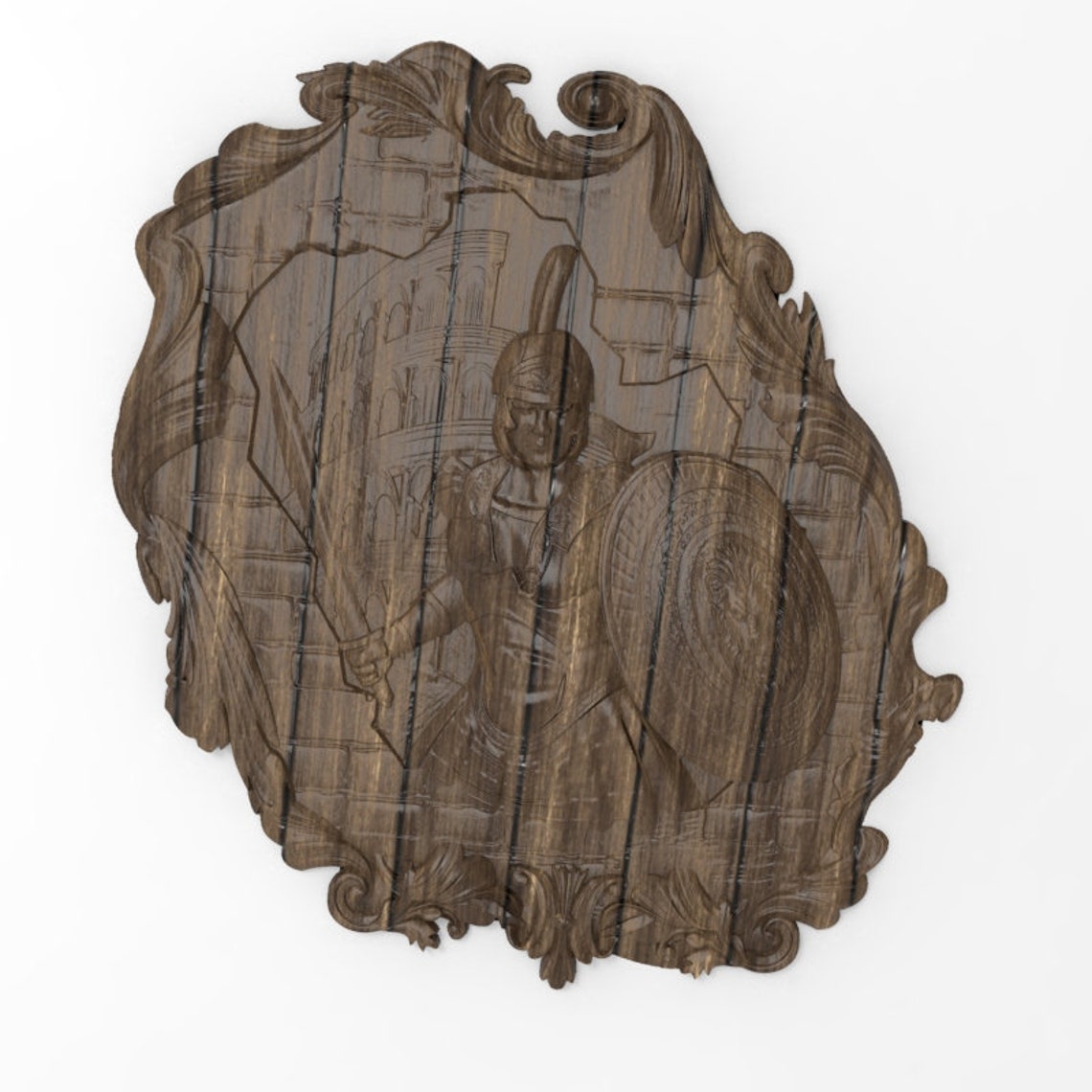 Gladiator 3d STL Model for CNC Router Relief Artcam Aspire Engraver ...