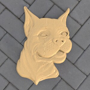 Boxer 3d STL Model for CNC Router Relief Artcam Aspire Engraver Carving ...