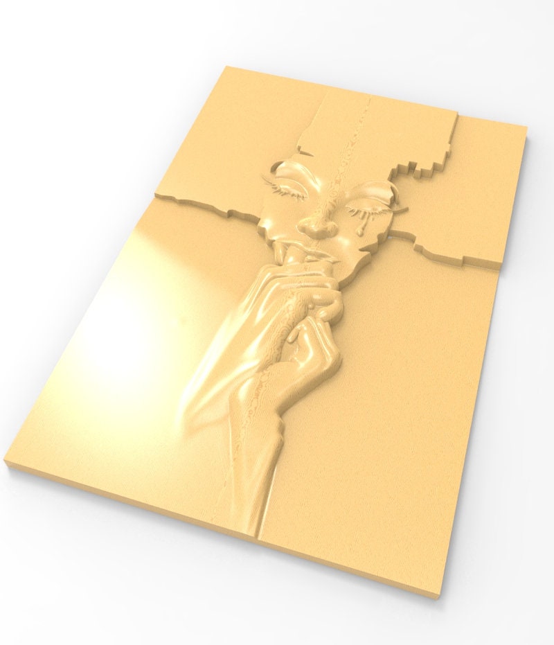 Pain 3d STL Model for CNC Router Relief Artcam Aspire Engraver Carving ...