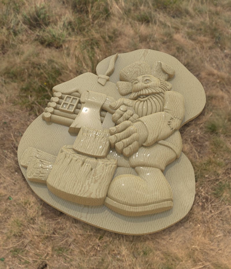 Cutting Man 3d STL Model for CNC Router Relief Artcam Aspire Engraver ...