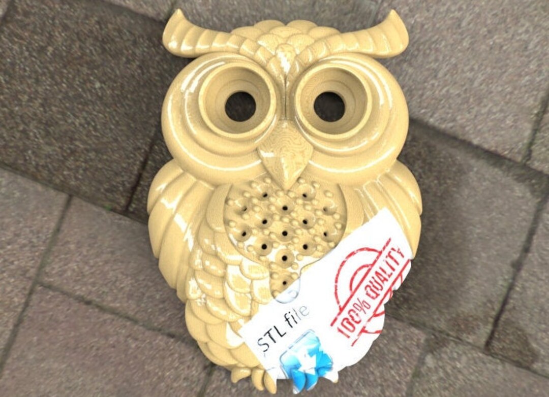 OWL 3d STL Model for CNC Router Relief Artcam Aspire Engraver Carving ...