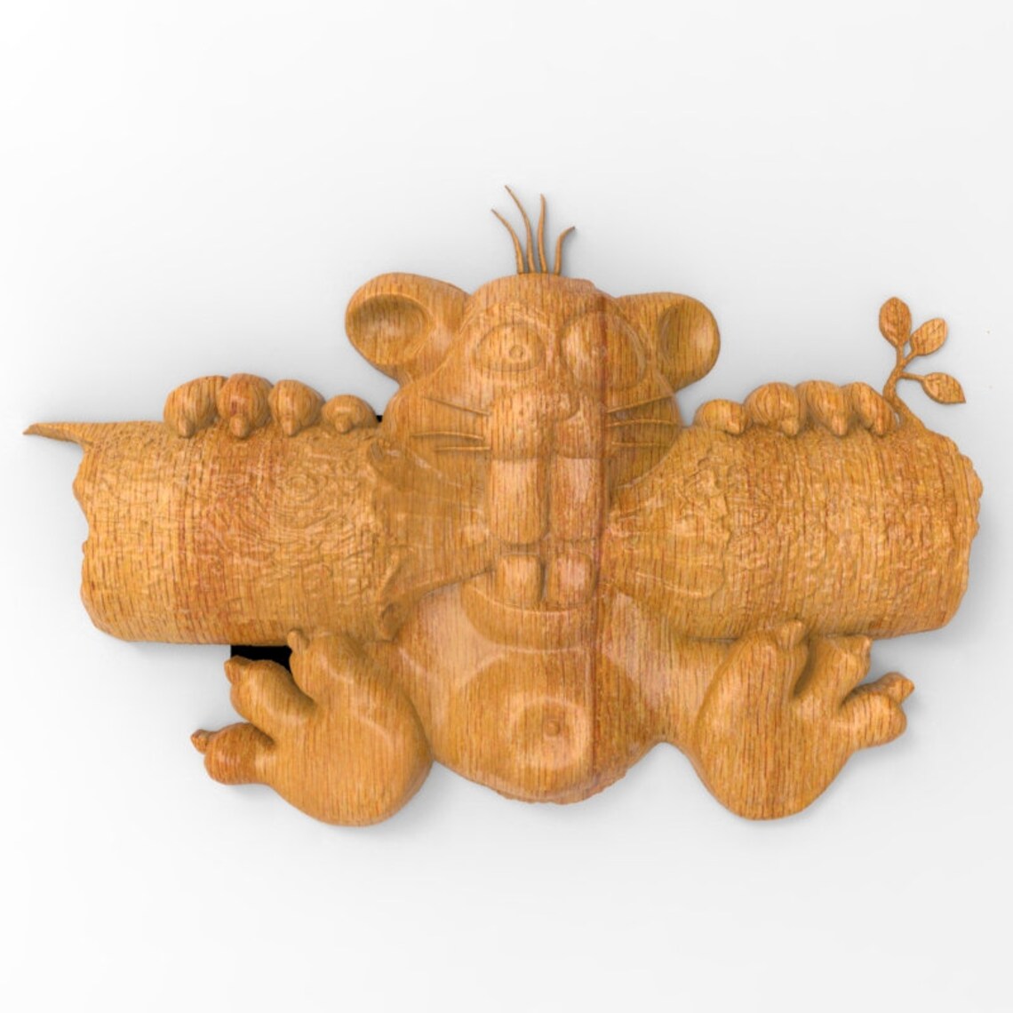 Beaver 3d STL Model for CNC Router Relief Artcam Aspire Engraver ...