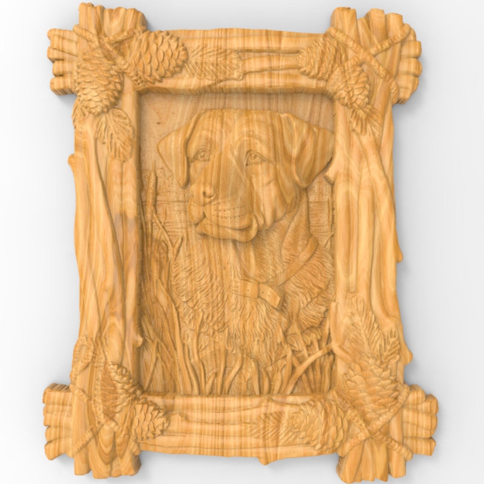 Hunting Dog Frame 3D STL Model for CNC Router - Etsy