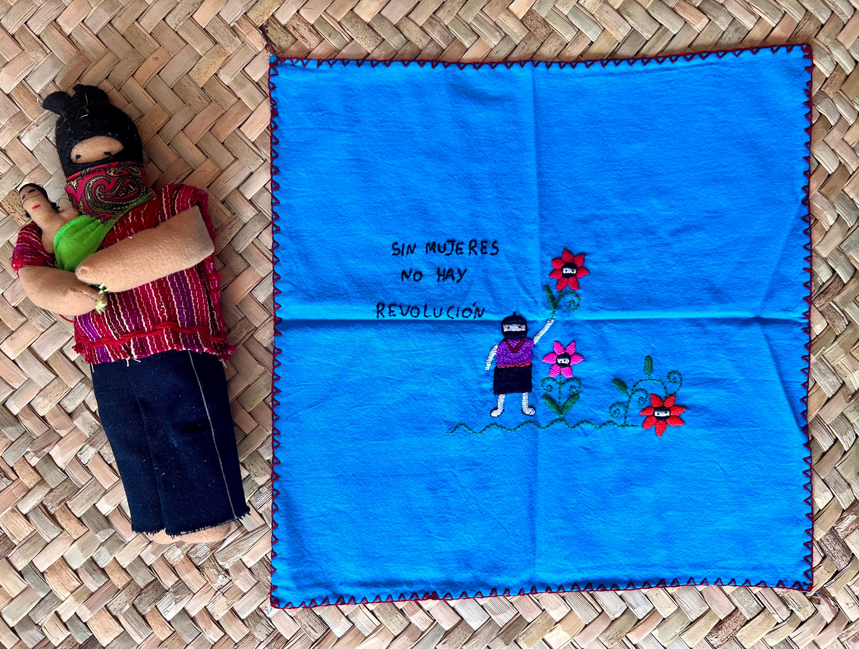 Inspiring Hand Embroidered Manta Cloth Squares, Rebel and Zapatistas ...