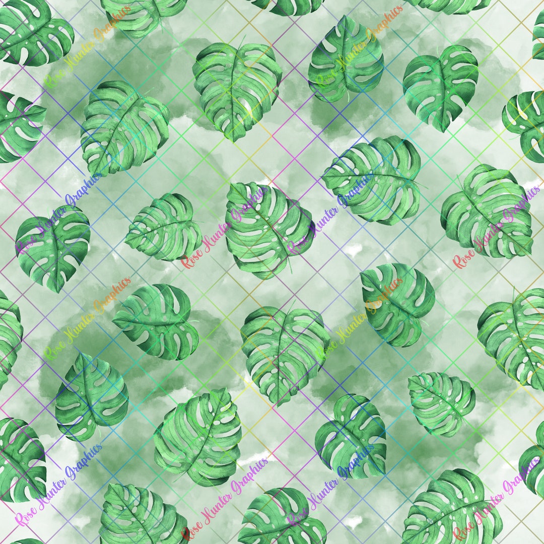 Tropical Leaves - Seamless Pattern - Etsy