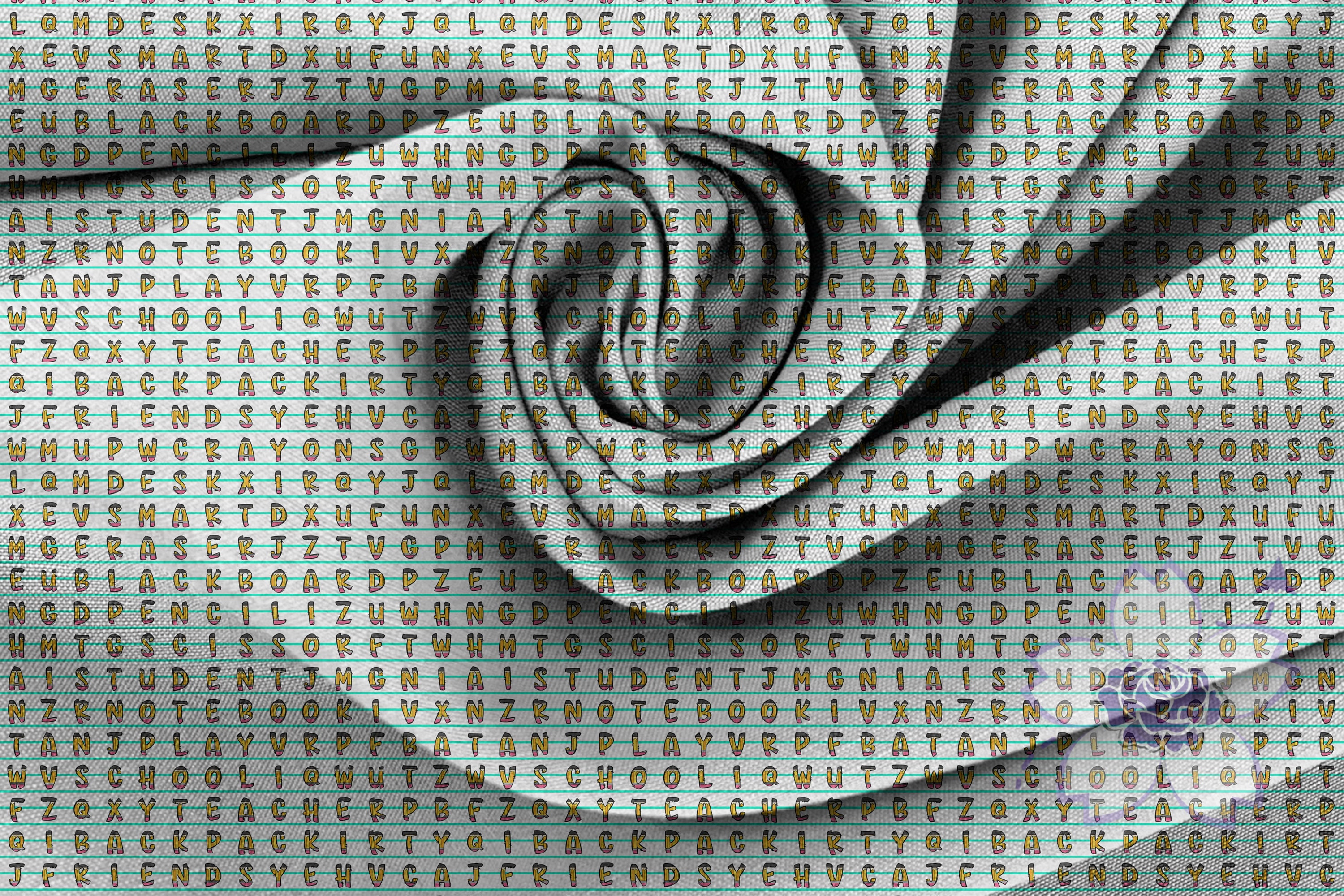 Pencil Alphabets Word Search Digital Seamless Pattern - Etsy