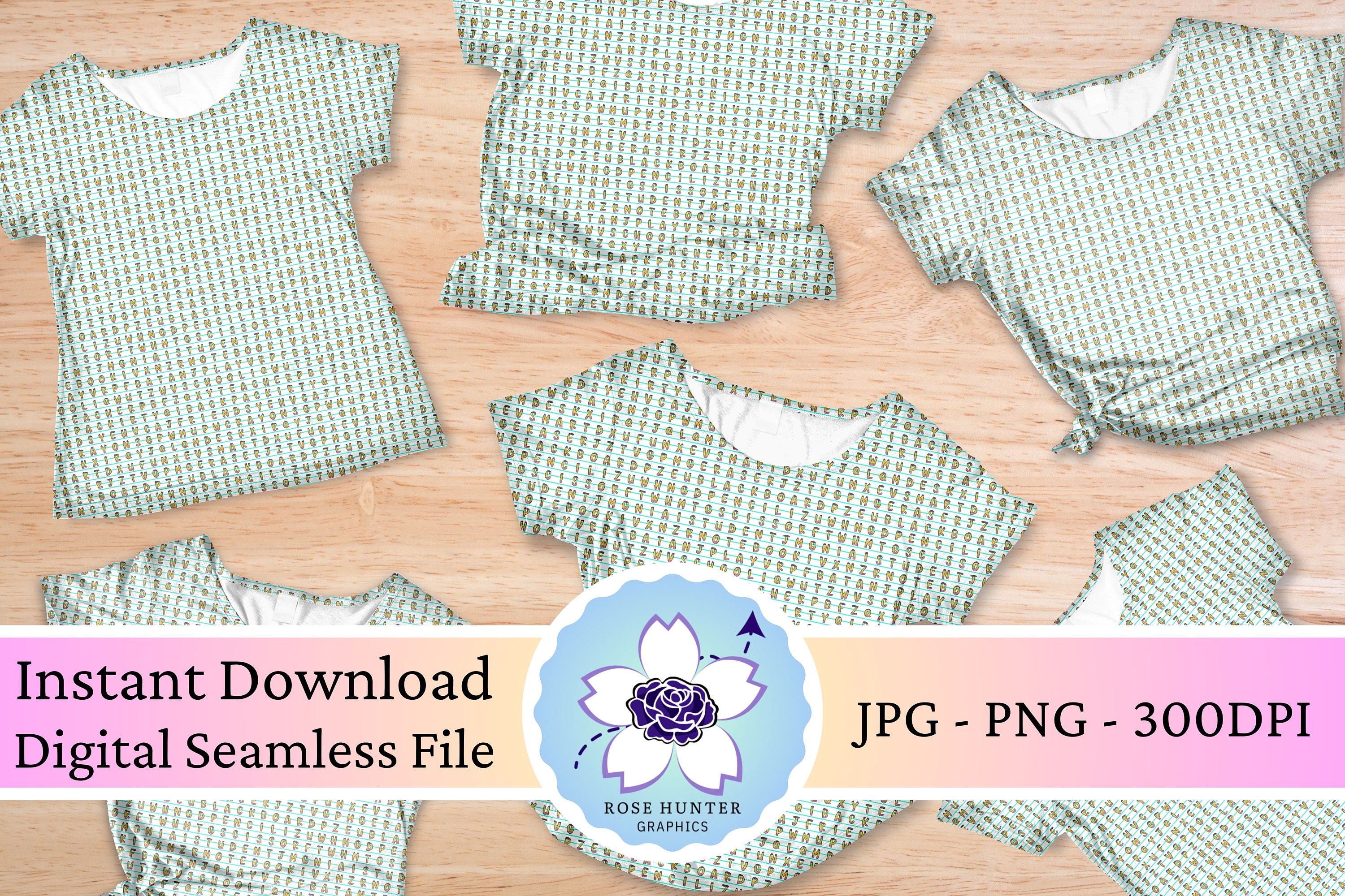 Pencil Alphabets Word Search Digital Seamless Pattern - Etsy