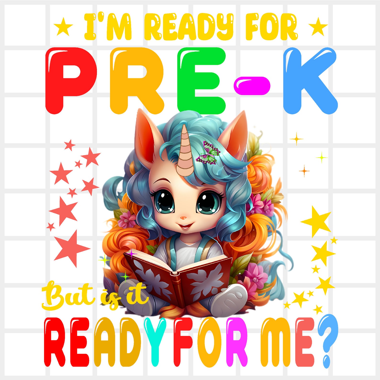 Groovy Pre-k Png, I'm Ready for Pre K but is It Ready for Me Png, First ...