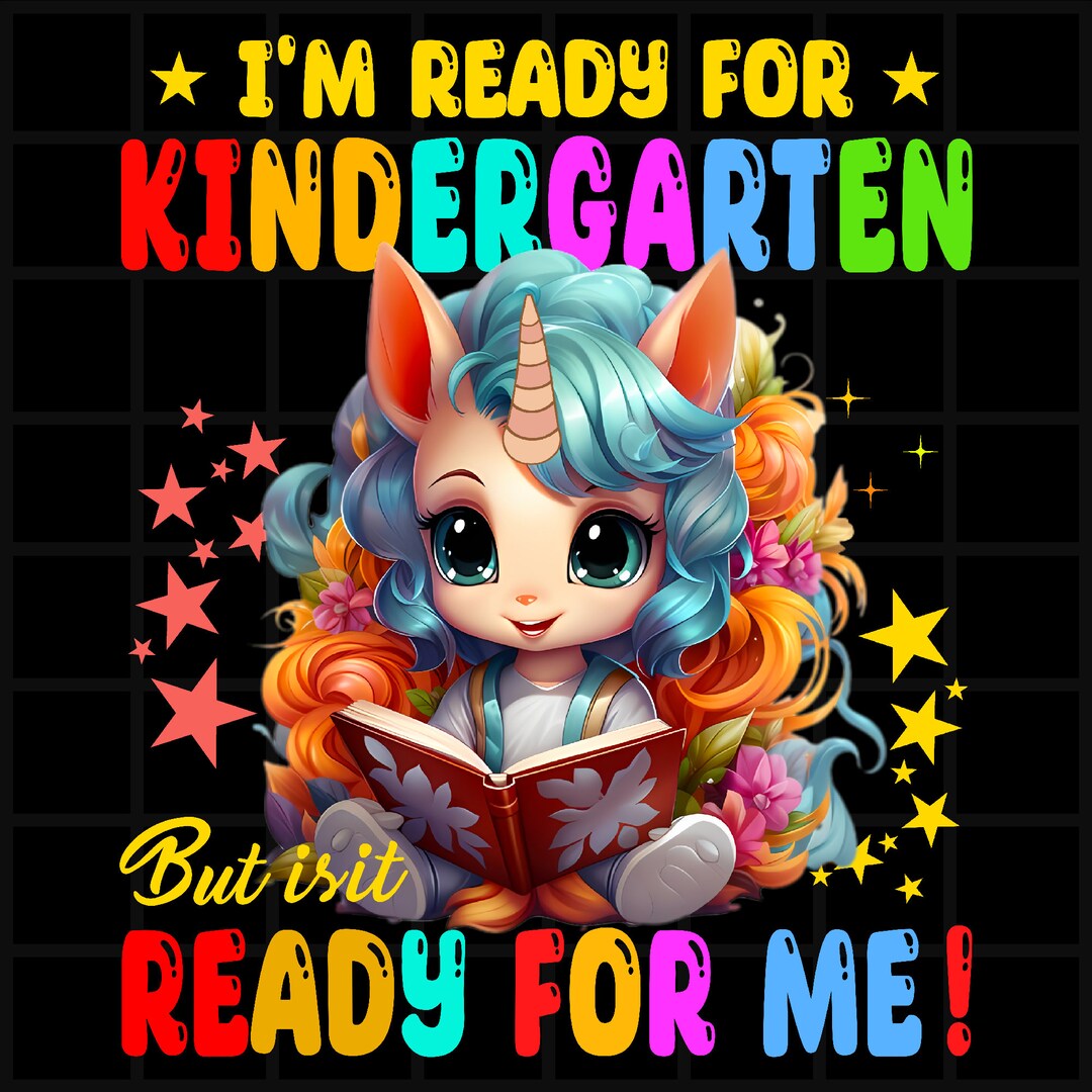 Back to School Png Bundle, I'm Ready for Kindergarten but is It Ready ...
