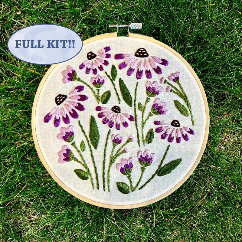 Purple Cone Flower - Etsy