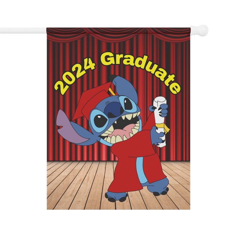 2024 Lilo and Stitch Graduate House Flag - Etsy