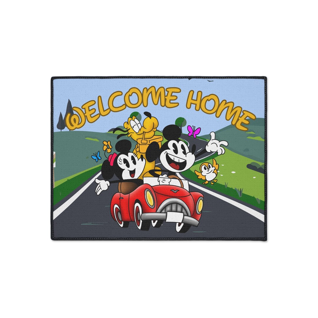 Welcome Home Mickey and Minnie's Runaway Railway Heavy Duty Floor Mat ...