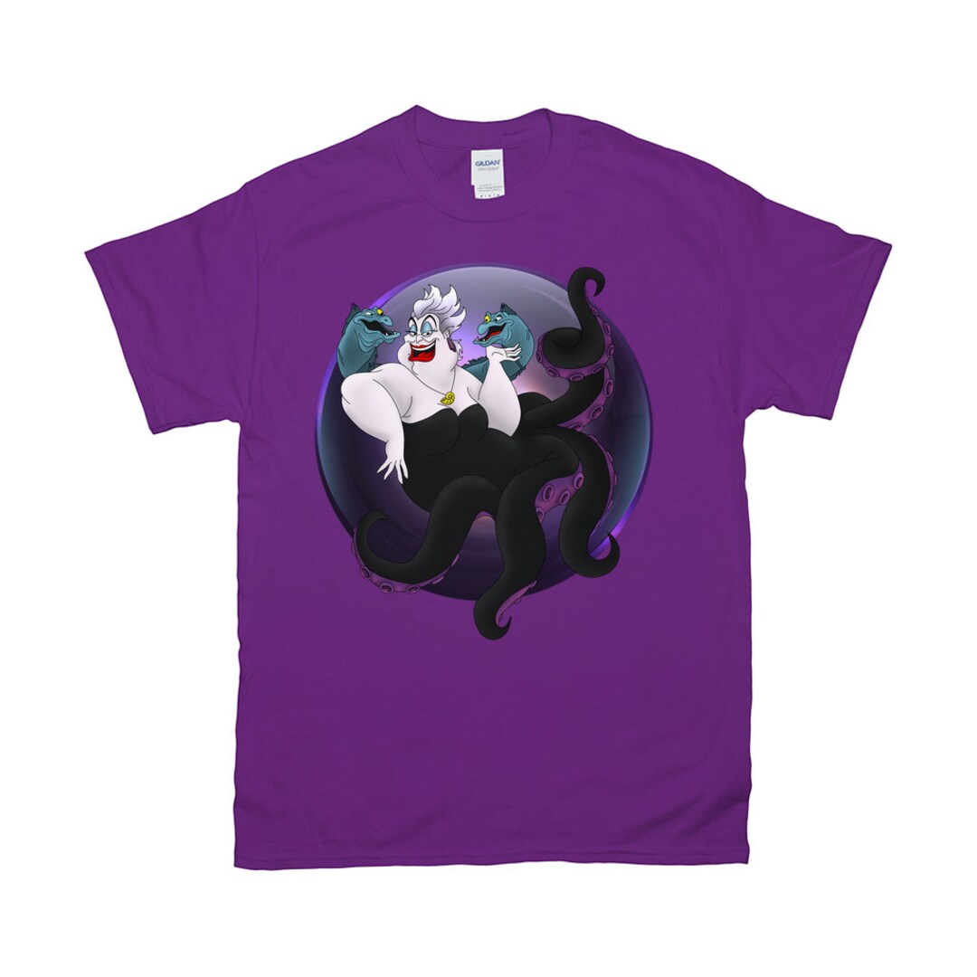 The Little Mermaids Ursula With Eels Gildan Softstyle T-shirts - Etsy