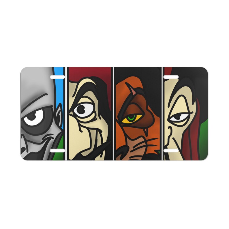 Disney Male Villains, Scar, Hades, Scar, and Jafar Vanity Plate - Etsy
